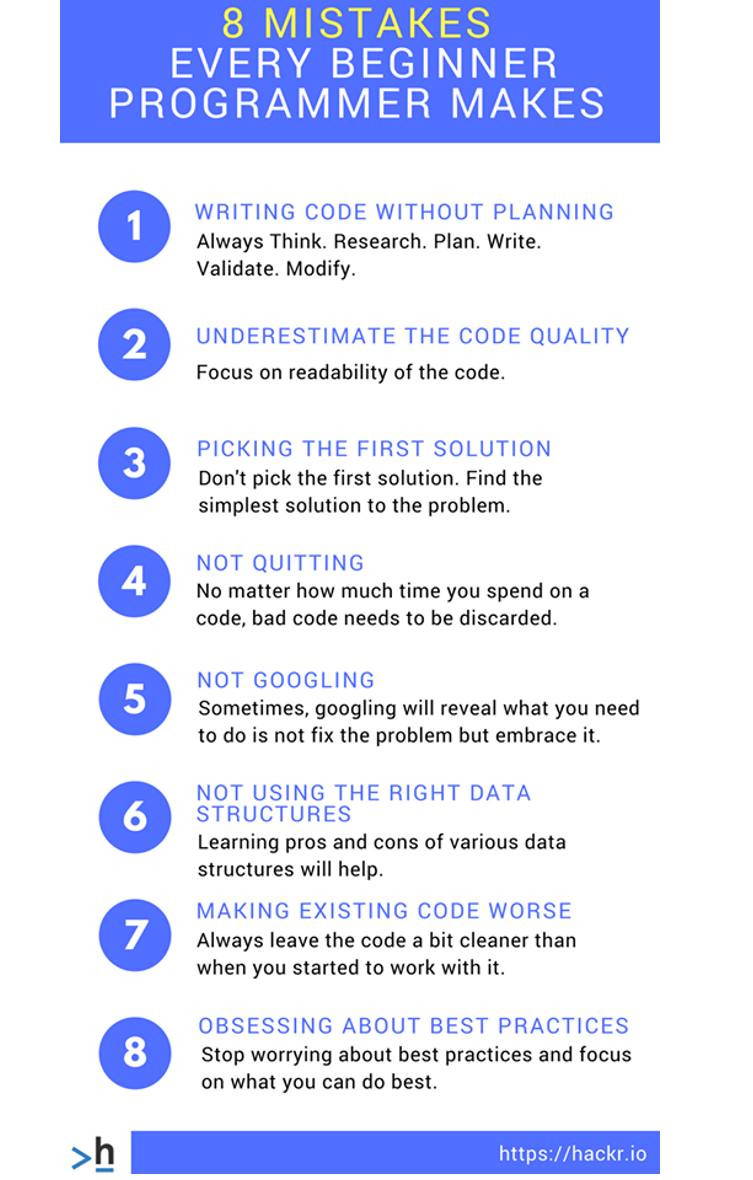 8 Mistakes Every Beginner Programmer Makes